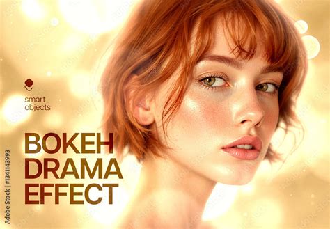 Cinematic Blur Bokeh Effect Mockup Stock Template | Adobe Stock