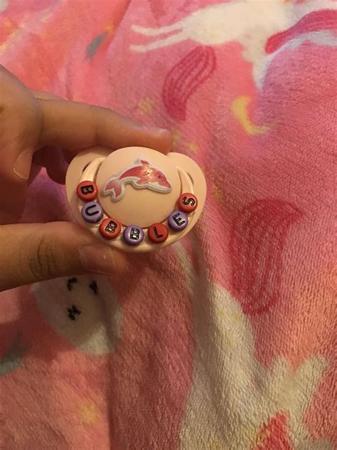 Got my first paci today ^w^ decorated it with what I had on hand 💖🧸 : r/ageregression