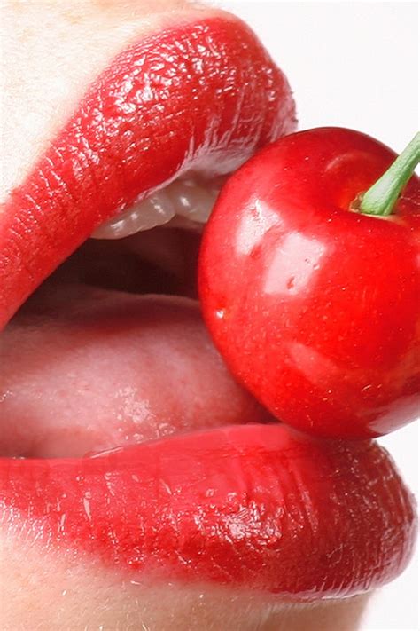 Cherry Lips - Download iPhone,iPod Touch,Android Wallpapers ...