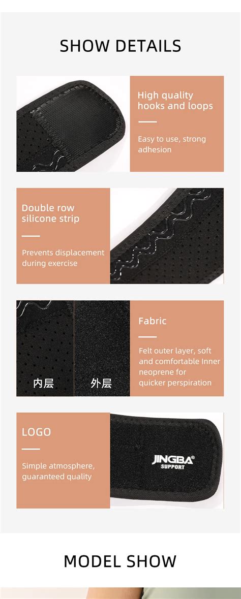 Jingba 2023 New Arrival Customize Logo Neoprene Elbow Brace With ...