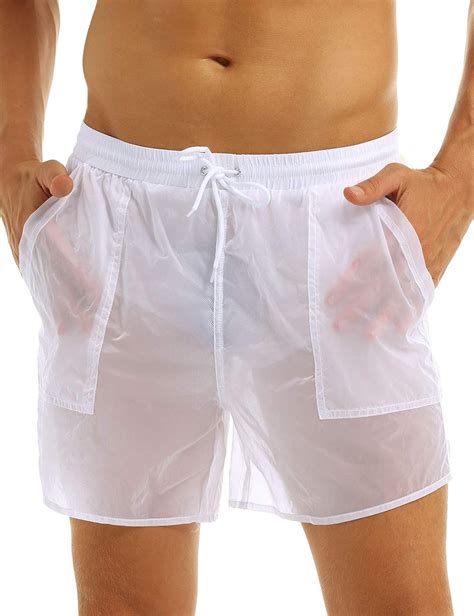 Freebily Men's Sexy Lingerie Silk Frilly Satin Boxer Shorts Briefs ...