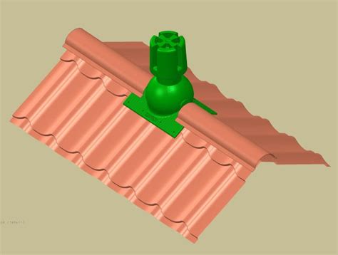 Krovent Коньковый аэратор черный (RAL 9005) Pipe-Cone (вентиляционный ...
