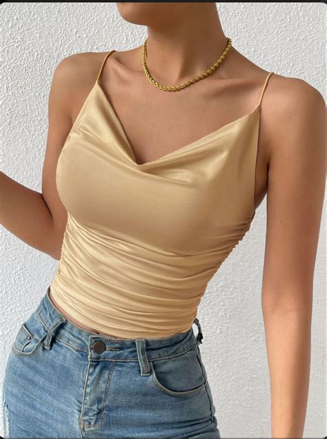 Glamorous Gleam - Radiant Gold Top for Luxurious Style in 2024 | Cami ...