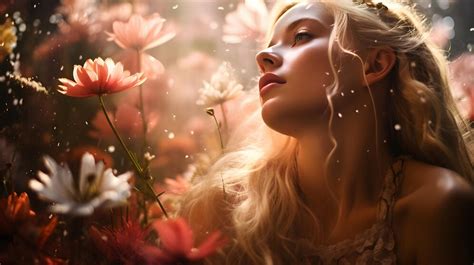 Premium AI Image | a close up of a person feeling mesmerized in a captivating enchanting environment