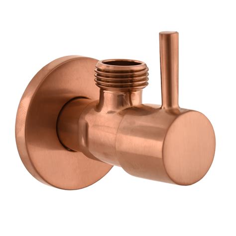 Вентиль угловой для стиральной машины M1/2'' x M3/4'' РОЗОВОЕ ЗОЛОТО ...