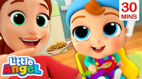 Cereal Song | Healthy Habits Little Angel Nursery Rhymes - YouTube