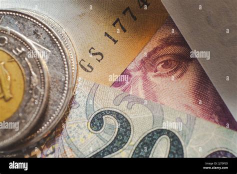 The Hungarian forint coins and money Stock Photo - Alamy