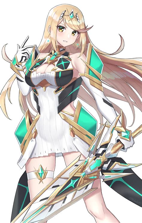 mythra (xenoblade chronicles and 1 more) drawn by hoya_kbknb47 | Danbooru