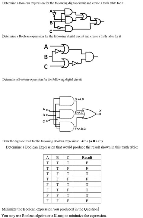 Solved Determine a Boolean expression for the following | Chegg.com