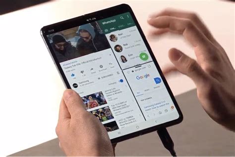 Видео: Samsung представила первый в мире смартфон со сгибающимся ...