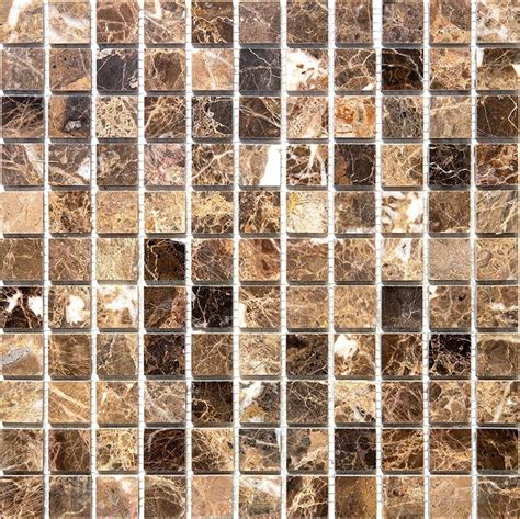 7M022-25P Emperador Dark Мозаика из натурального мрамора Natural ...