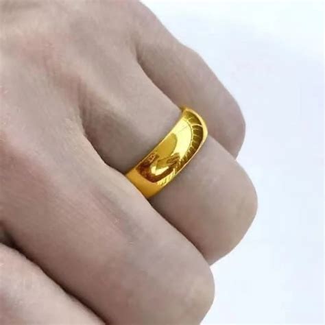 Pure Gold Rings Women 24k Pure Gold | Real Gold Ring Women 24k Real ...