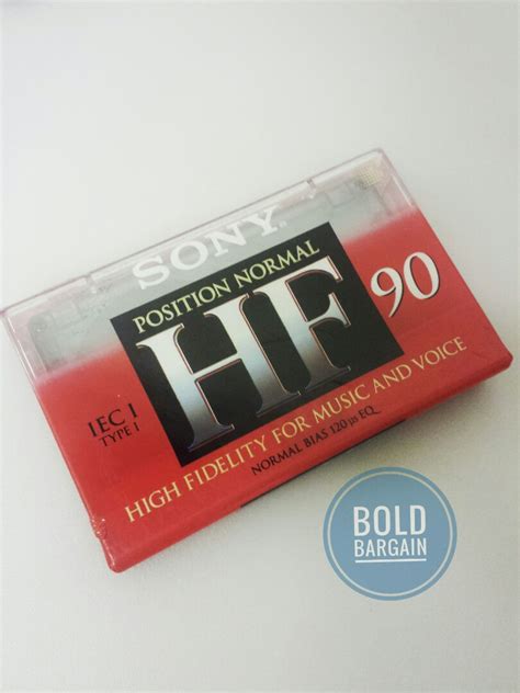 SONY HF-90 High Fidelity Cassette Music and Voice recording, Audio ...
