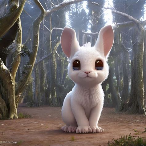 Premium AI Image | Rabbit alian