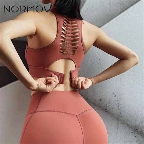 NORMOV, спортивный бюстгальтер, топ для фитнеса, женский спортивный топ ...