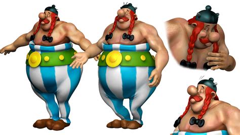 NetimCaricaturas: Estudos em 3D Zbrush, Obelix