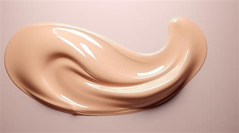 Premium AI Image | Beige viscous liquid Beige cosmetic cream Skin care