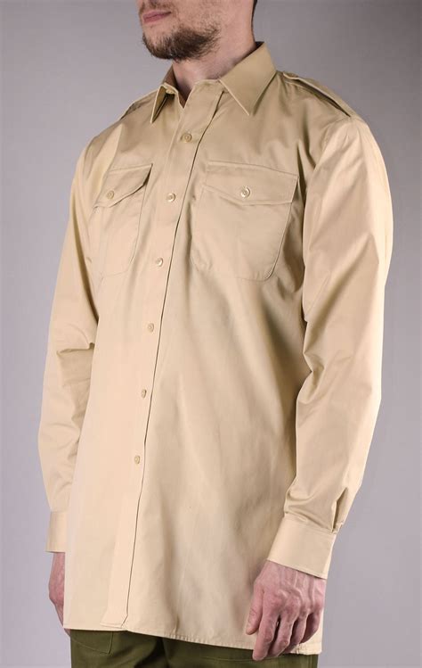 Рубашка армейская fawn (khaki) Англия, купить в Интернет-магазине ForceAge.