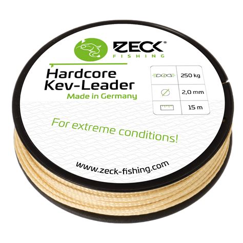 Плетёный сомовий поводок Zeck Hardcore Kev-Leader 2.00 мм, 250 кг ...