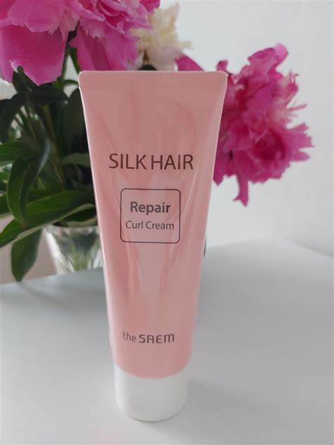 Крем-контур для вьющихся волос The Saem Silk Hair Repair Curl Cream ...