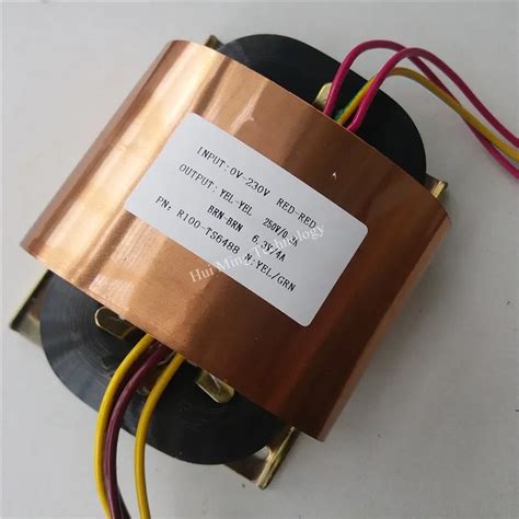 R Core Transformer 100 Вт R100 Трансформаторы 220 В до 250 В 0,3 А 6,3 ...