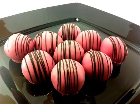 pink chocolate truffles. | Truffles, Pink chocolate, Chocolate truffles
