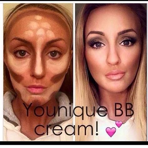 Contour kit with younique's BB cream and blending buds!! You've gotta ...