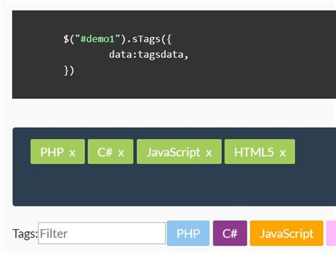 Flat jQuery Tags Input Plugin with Autocomplete - inputTags | Free jQuery Plugins