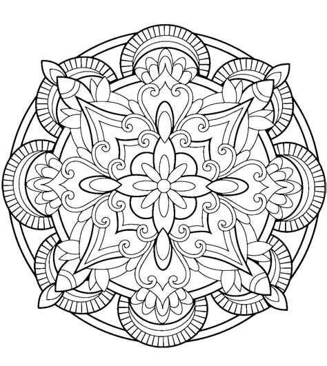 Мандалы для раскраски (104 рисунка)