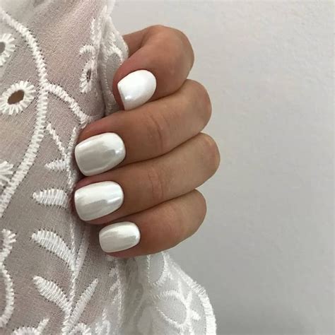 Жемчужная втирка | Bridal nails, Pearl nails, Bride nails
