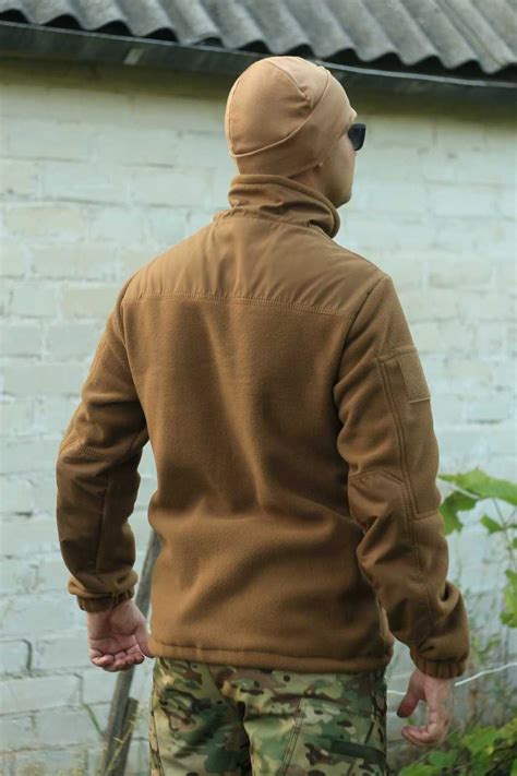 Флисовая ковта военная с липучками койот coyote 340 г/м: 890 грн ...