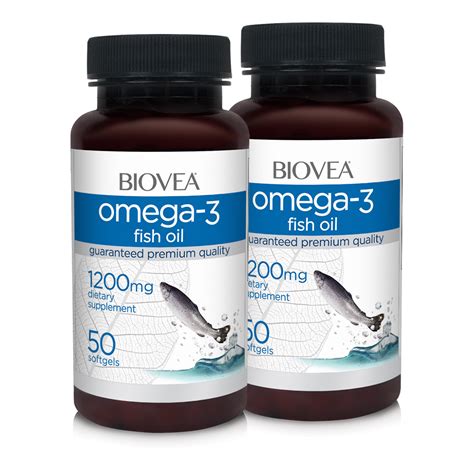 OMEGA-3 FISCHÖL 1200mg 100 Gelkapseln | BIOVEA | BIOVEA