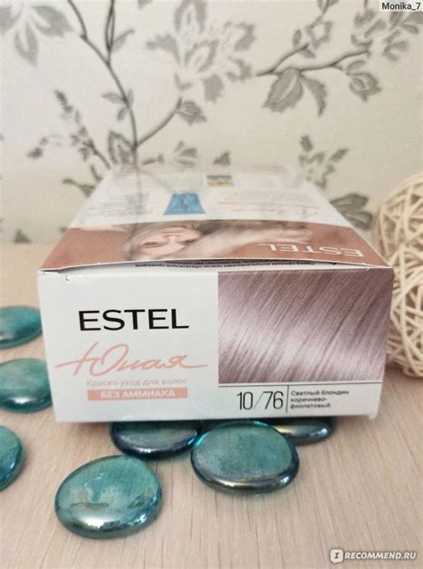 Краска-уход для волос Estel - «Estel Юная Тон 10/76 Светлый блондин ...