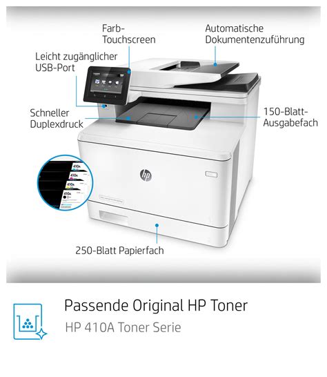 HP Color LaserJet Pro MFP M477fdn Farblaser-Multifunktionsgerät CF378A ...