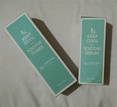 Review Keep Cool Soothe Bamboo Serum dan Soothe Toner - cahaya theprinces