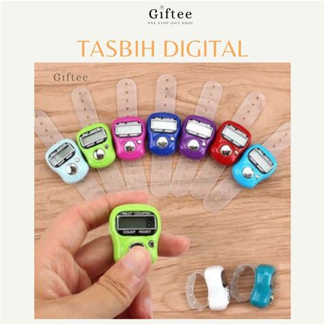 Digital TASBIH MINI FINGER TALLY COUNTER ELECTRIC FINGER Counting Tool ...