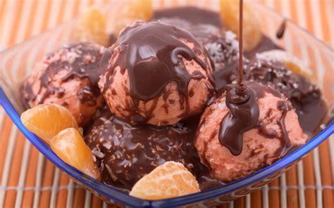 Мороженое с мандарином и шоколадом | Delicious chocolate, Ice cream, Food