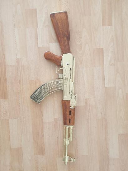 Replika AK47 útočná puška AK 47 Kalašnikov (mosazná) | Aukro
