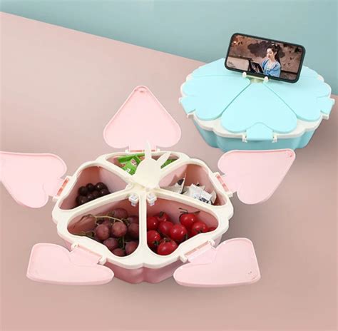 Органайзер для Сладостей Peach Heart Shape 5 Отсеков с Подставкой для ...