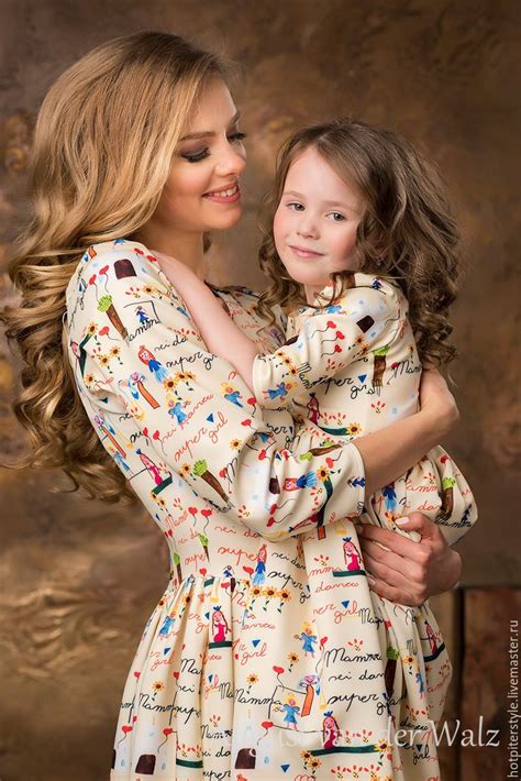 'Мамина Дочка' - Family Look - Платье для Мамы | Alegria