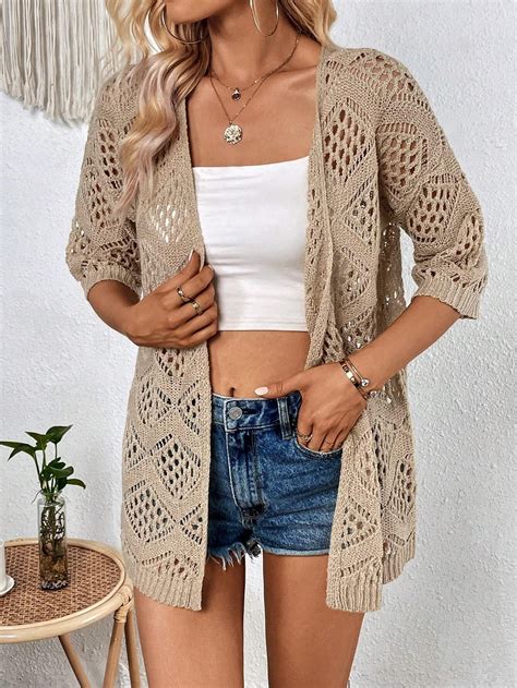 Летний ажурный кардиган спицами. Схема узора - Вязание спицами LenkomKnit