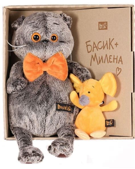 Кот Басик с мышкой Миленой 30 см - купить с доставкой по выгодным ценам ...