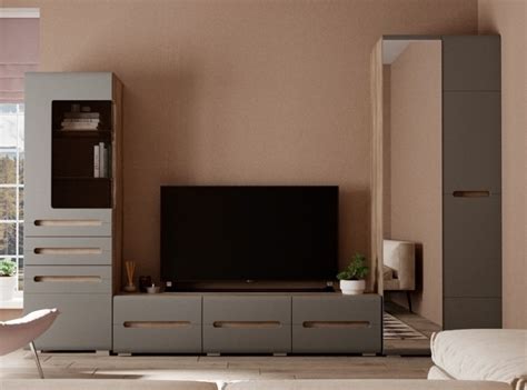 Мебель для гостиной Наоми (дуб каньон/графит) цена 48526 руб. «BTS ...