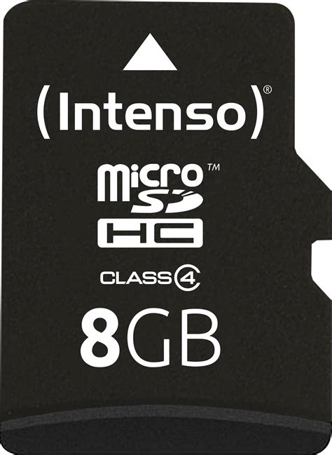Intenso 8 GB Micro SDHC-Card microSDHC card 8 GB Class 4 incl. SD ...
