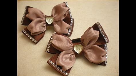 Красивый БАНТ КАНЗАШИ из Лент Своими Руками. /DIY /Kanzashi / Make Hair ...