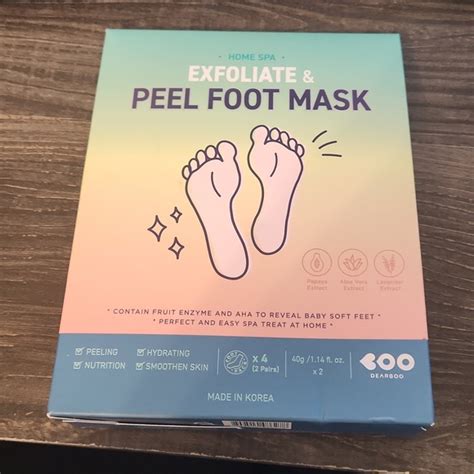 dearboo | Bath & Body | Dearboo Home Spa Exfoliate And Peel Foot Mask ...