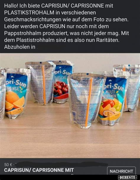 Hallo! Ich biete CAPRISUN/ CAPRISONNE mit.. - DEBESTE.de