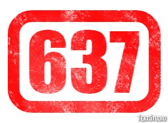 637 Text Effect and Logo Design Number