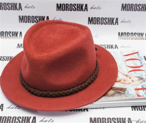 Фетровая шляпа ФЕДОРА ДРОП. Модная, стильная шляпка мужская / женская в ...