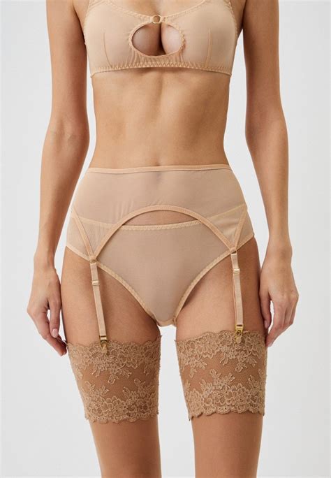 Пояс для чулок Petra Basic Garter Belt Gold, цвет: бежевый ...